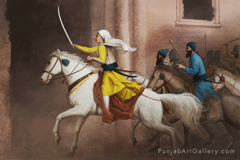 Sardarni Sda Kaur - The Warrior of Lahore | Punjab Art Gallery